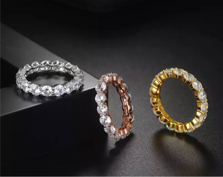 “Crystal Infinity Ring” – Gold Pendant Brand